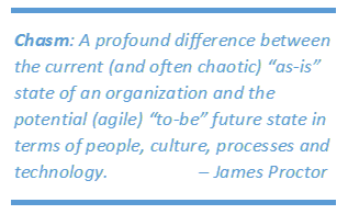 Crossing the Chasm from Business Chaos to Business Agility